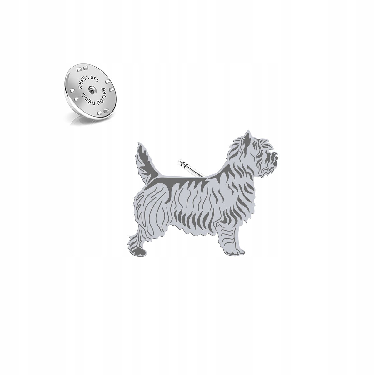 Cairn Terrier Wpinka PIN Srebro925 Biżuteria Prezent DEDYKACJA GRATIS ...