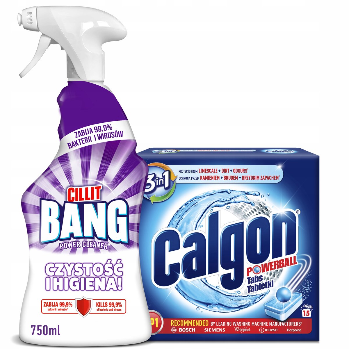 Calgon Odkamieniacz Do Pralki Cillit Spray Higiena - Reckitt Benckiser ...