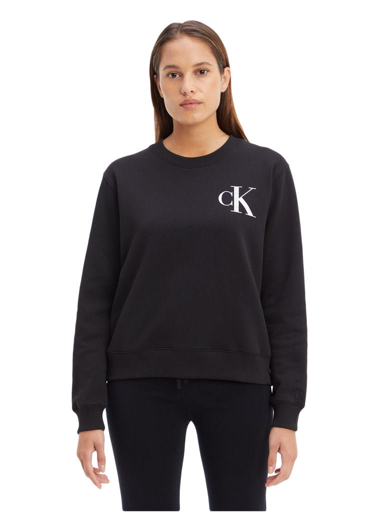 Calvin Klein Bluza Damska Ck Institutional Crew Black J20J220477 Beh M ...