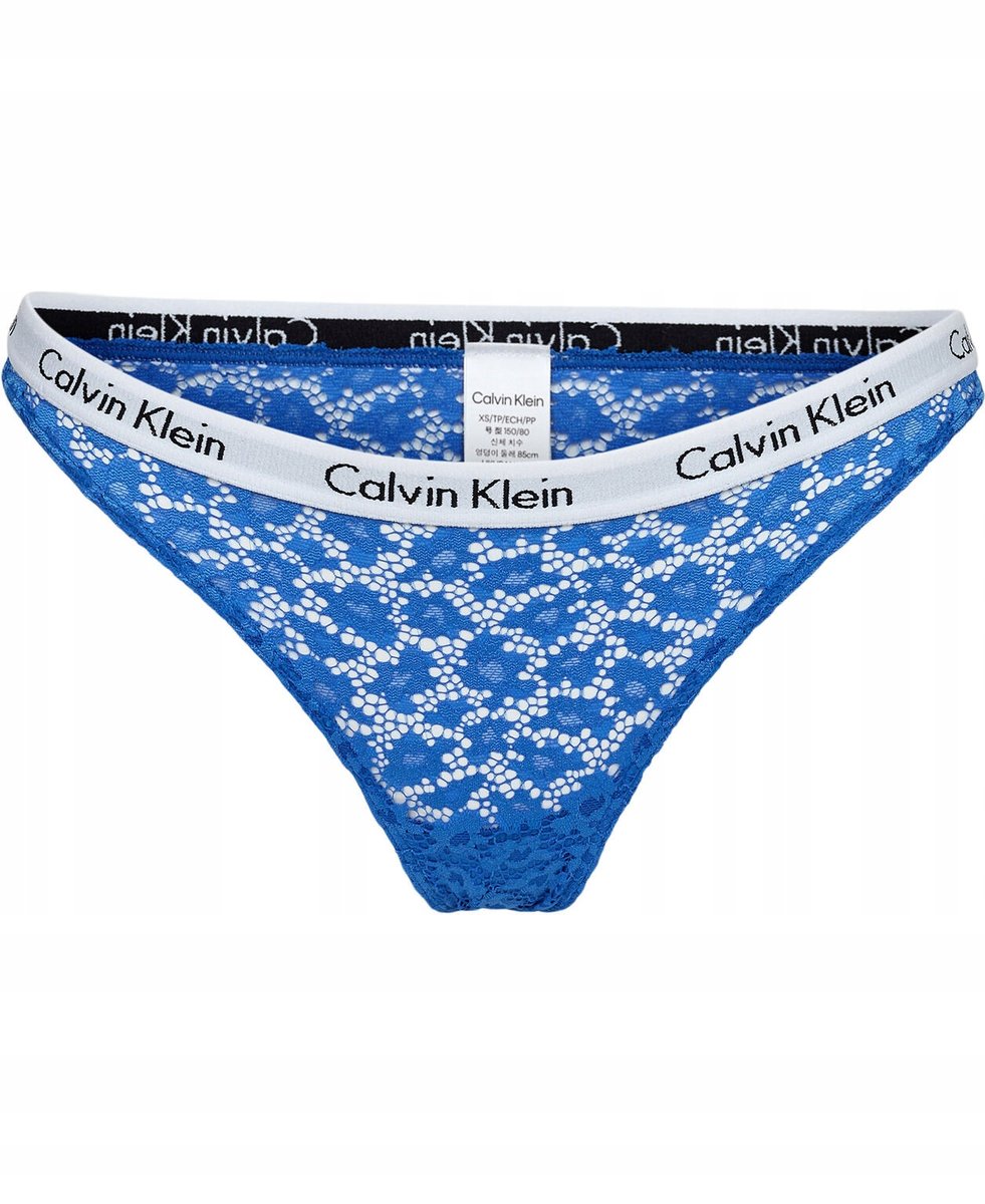 Calvin Klein Figi Damskie Koronkowe Niebieskie Z Logo L 0Z7B4_D* L 0_7 ...