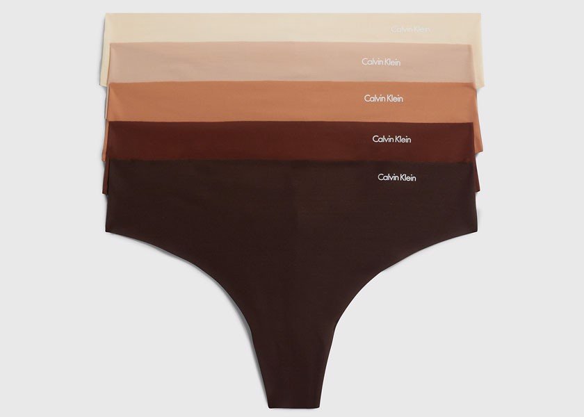 Calvin Klein Stringi 000QD3556E XL Thong 5PK - Calvin Klein | Moda ...
