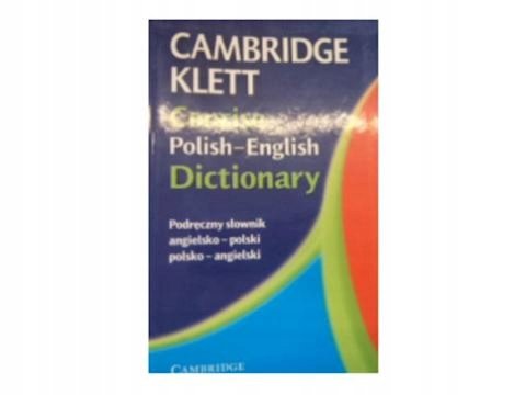 Cambridge Klett Concise Polish -English Dictionary - Cambridge Melanie ...
