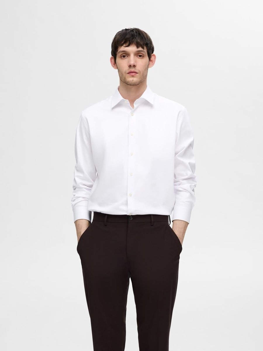 camicie uomo selected 16092939 slim-performance bright white - Inna ...
