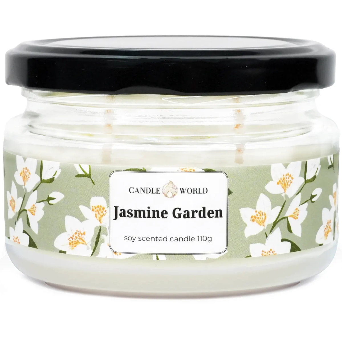Candle World sojowa świeca zapachowa w szklanym słoiczku Jasmine Garden ...