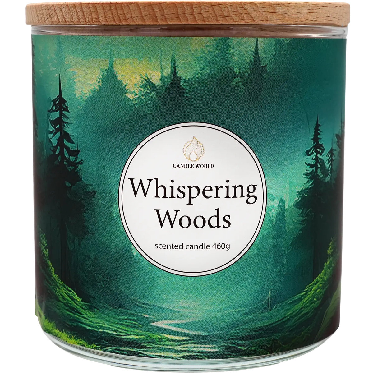 Candle World sojowa świeca zapachowa w szkle 3 knoty Whispering Woods ...