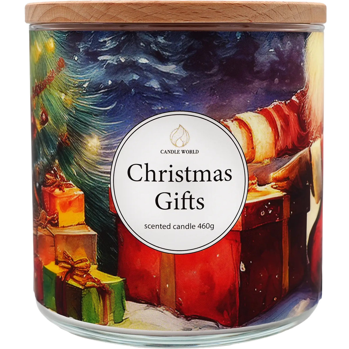 Candle World sojowa świeca zapachowa w szkle Christmas Gifts 3 knoty ...