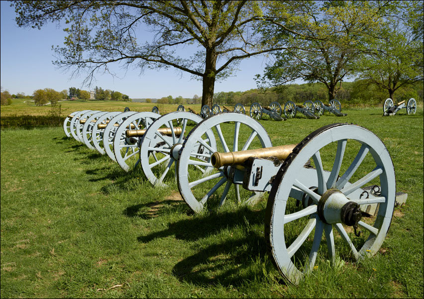 Cannons at an artillery park, Pennsylvania., Carol Highsmith - plakat ...