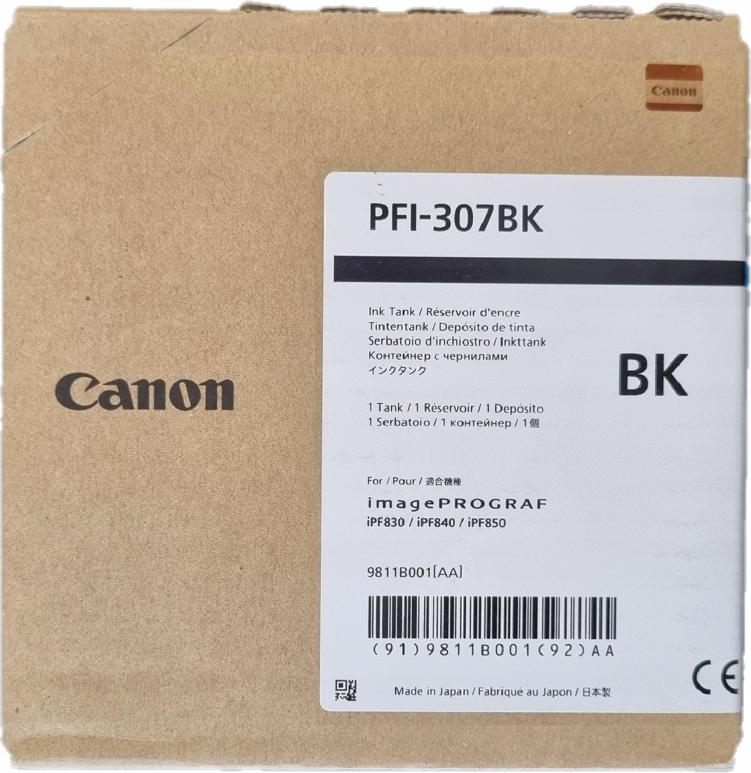 Canon oryginalny ink / tusz PFI307BK, black, 330ml, 9811B001, Canon iPF-830, 840, 850 - Canon ...