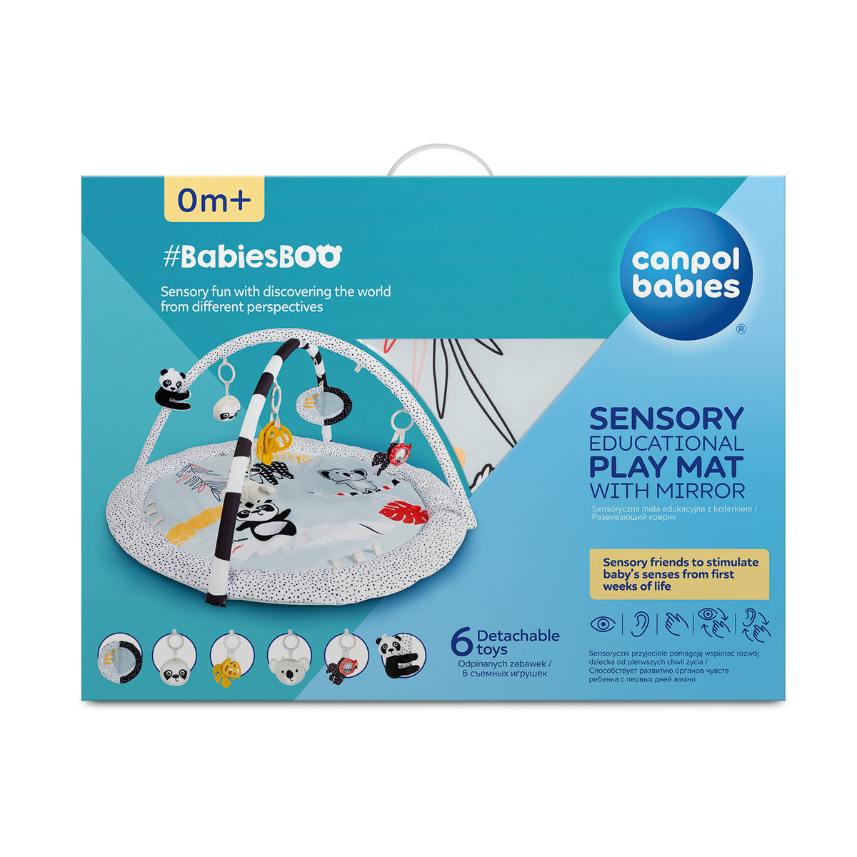 Canpol, Babies, Sensoryczna mata edukacyjna z lusterkiem BabiesBoo - Canpol Babies | Sklep EMPIK.COM