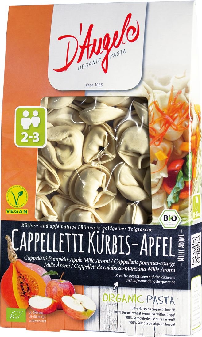 CAPPELLETTI Z DYNIĄ I JABŁKIEM BIO 250 g - D`ANGELO - Inna marka | Sklep EMPIK.COM