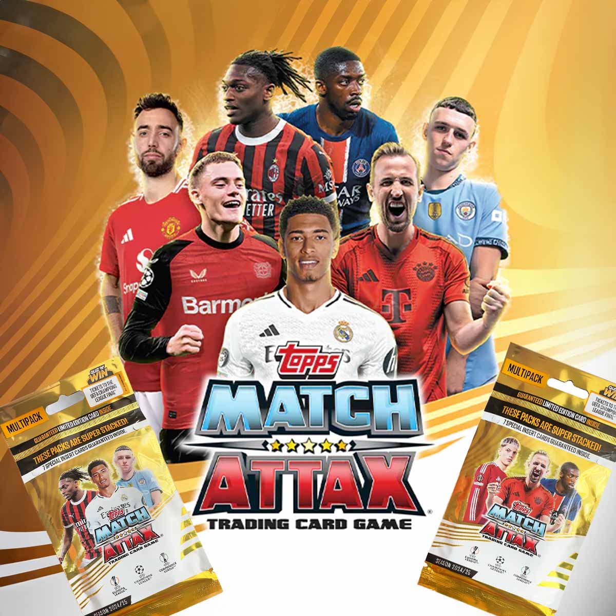 Card Game MultiPack Topps Champions League UEFA Match Attax Trading and ...