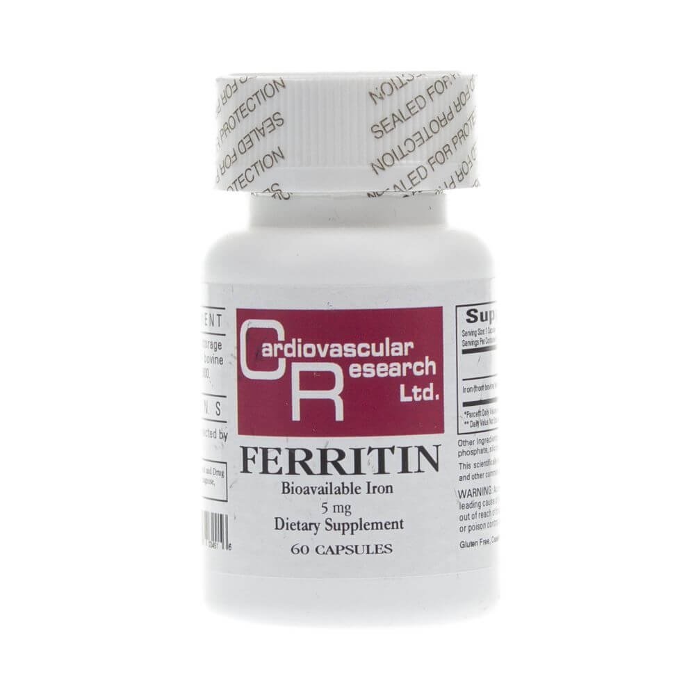 Cardiovascular Research, Ferritin, 5 mg, Suplement diety, 60 kaps ...