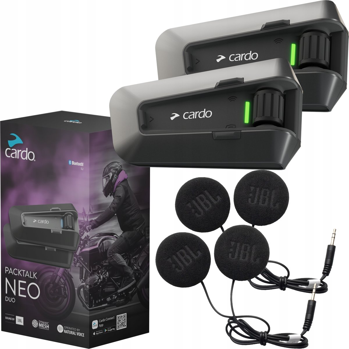 Cardo Packtalk Neo Duo Interkom Motocyklowy Zestaw Na Dwa Kaski - Inna ...