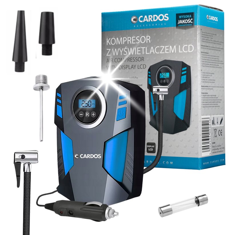 CARDOS KOMPRESOR Z WYŚWIETLACZEM LCD - CARDOS | Sklep EMPIK.COM
