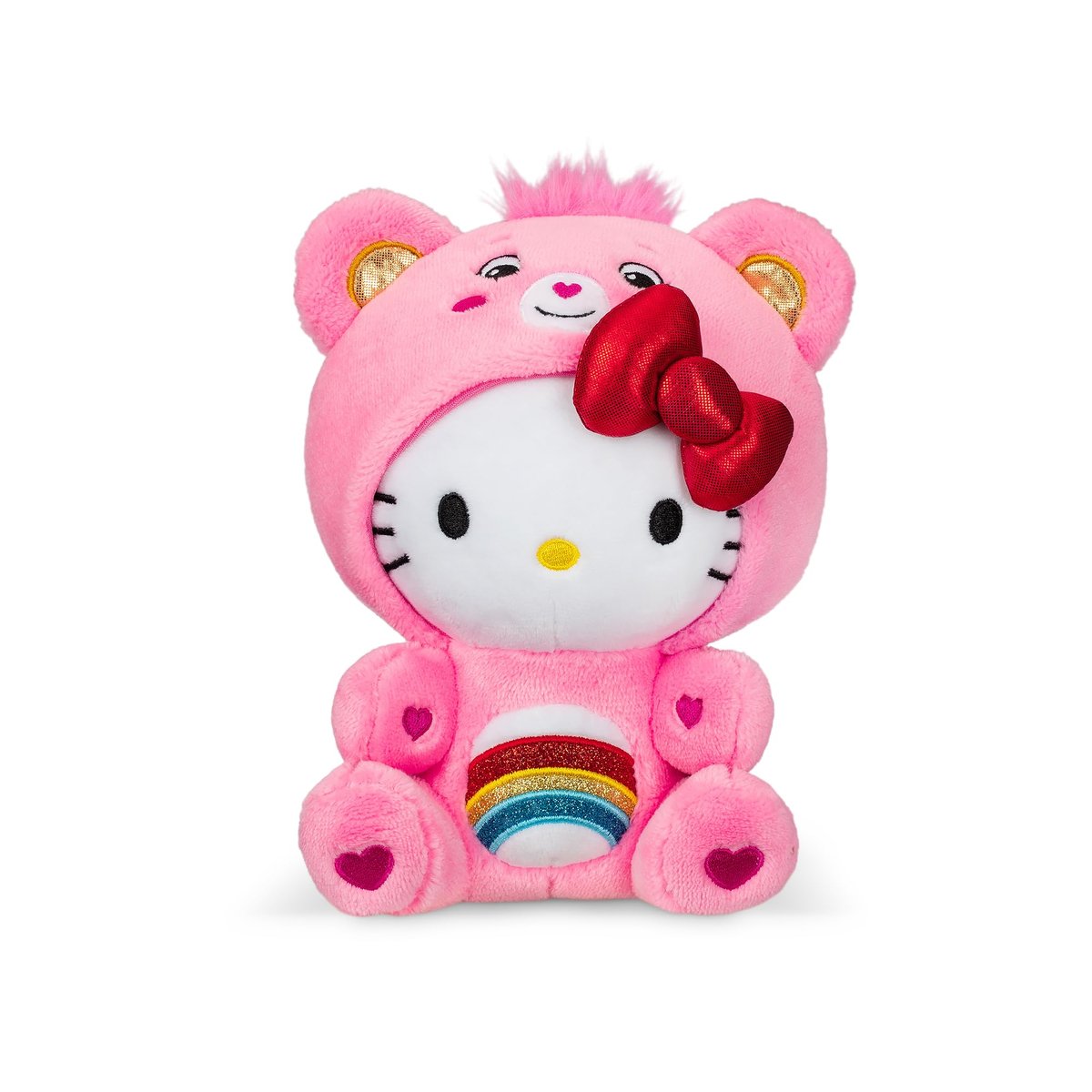 Care Bears Hello Kitty Dressed As Cheer Bear 8" Fun-Size Plush - Miękki ...