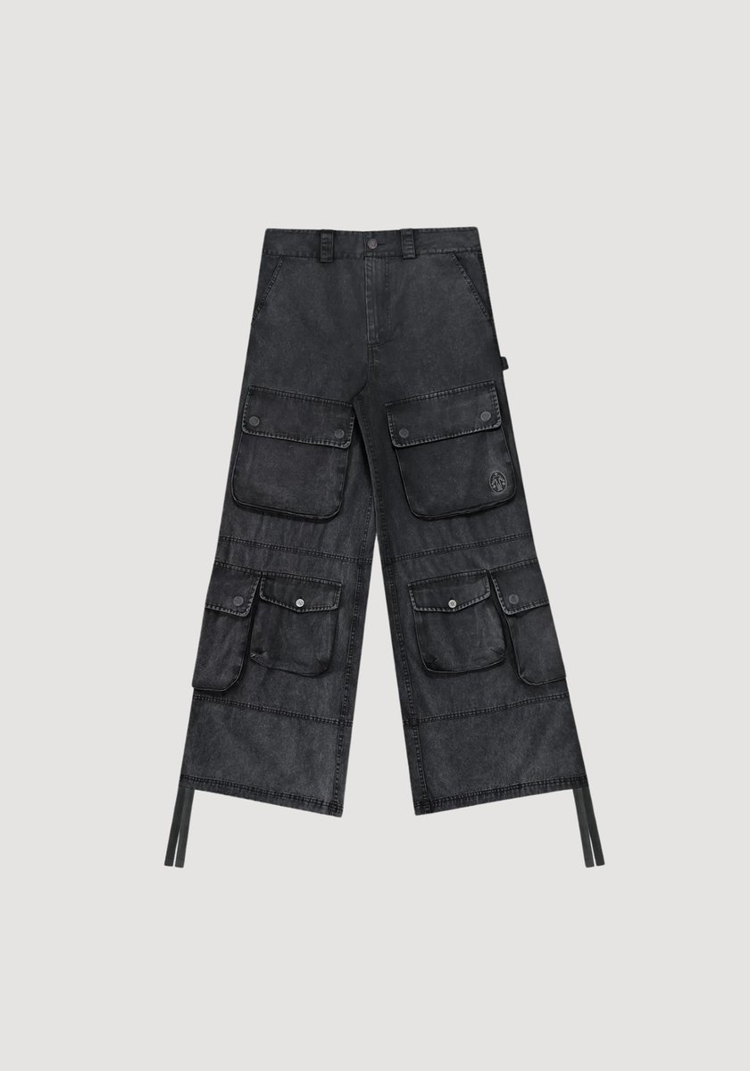 CARGO PANTS WIDE BLACK - Inna marka | Moda Sklep EMPIK.COM