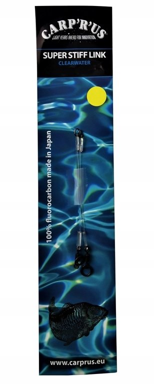 Carp'R'Us Super Stiff Link Clearwater 90lb 9.5cm Przypon z fluorocarbonu - Carp'R'Us | Sport ...