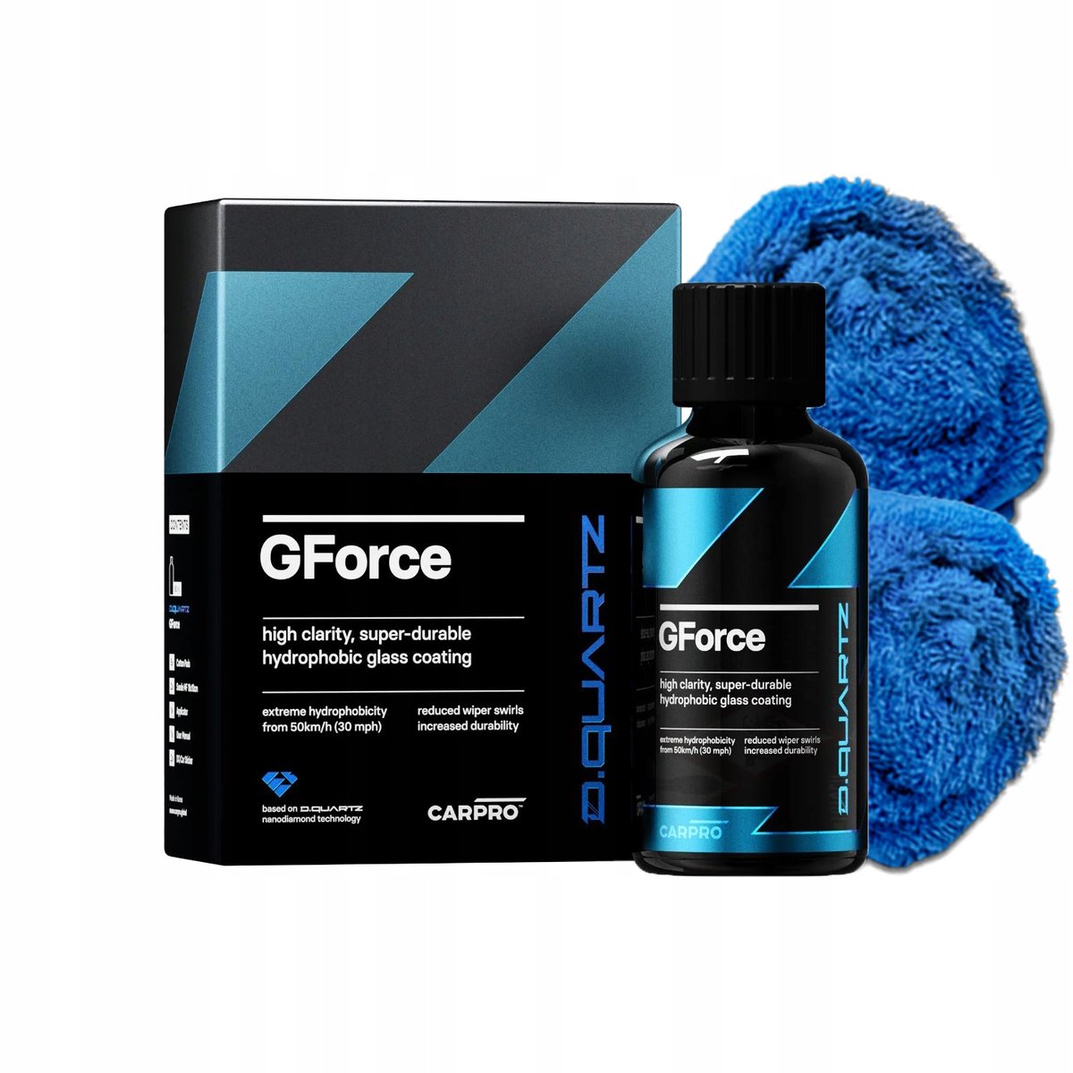 CARPRO DQUARTZ GFORCE KIT 10ml nanodiamentowa powłoka do szyb - CarPro ...