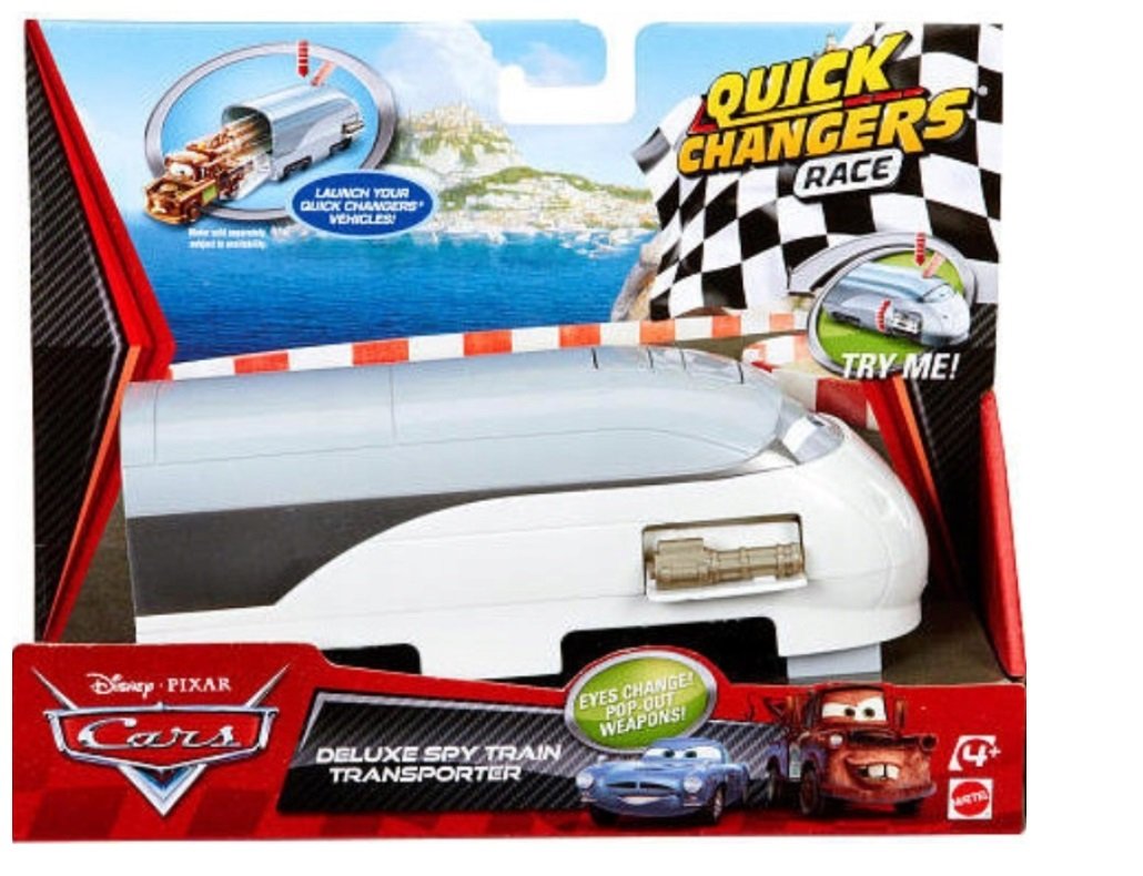 Cars Auta Duży Transporter Pociąg Stewenson Mattel Disney QUICK ...