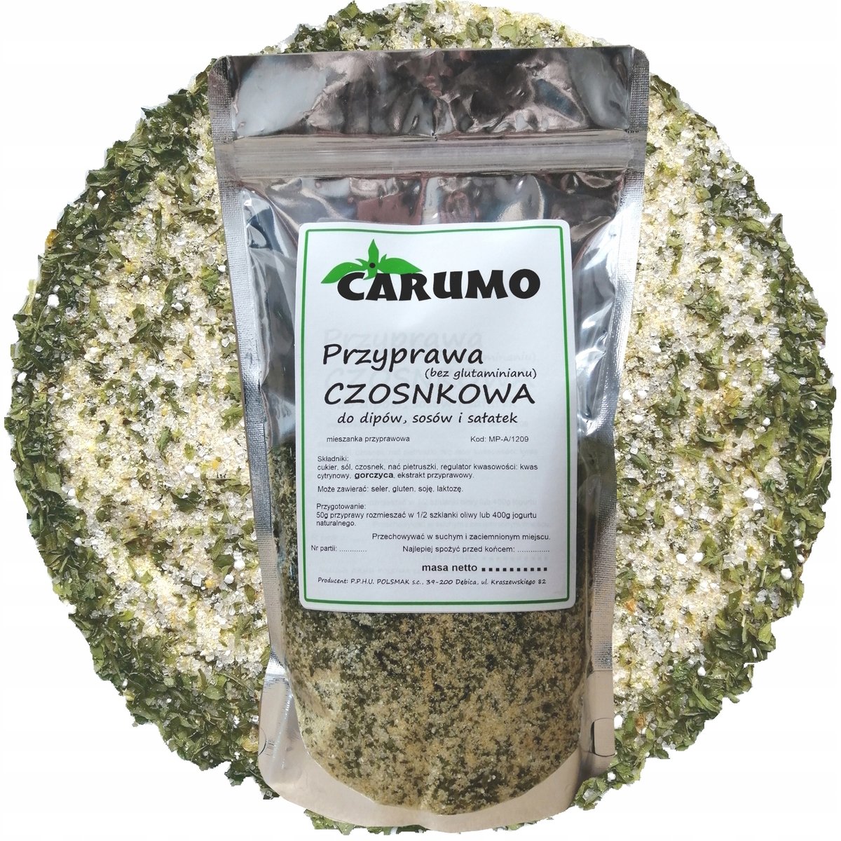 CARUMO Przyprawa CZOSNKOWA do dipów, sosów i sałatek 1kg - Carumo ...