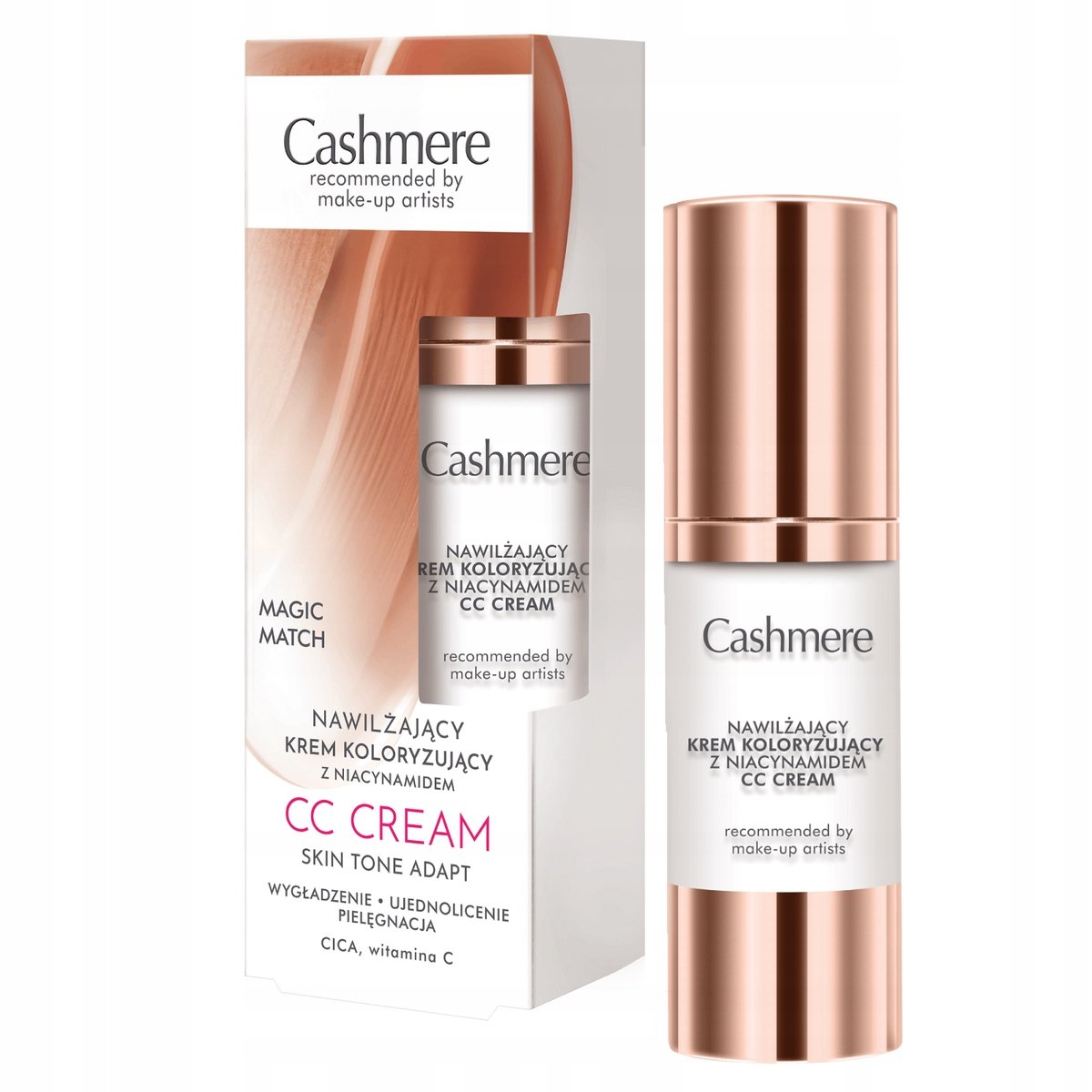 Cashmere CC Cream nawilżający krem koloryzujący z niacynamidem 30ml ...