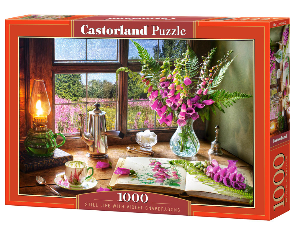 Castorland, puzzle, Still Life with Violet Snapdragons, 1000 el ...