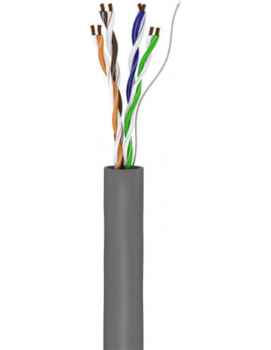 Cat 5E Kabel Sieciowy, U/Utp, Szary - Długość Kabla 100 M - Goobay ...
