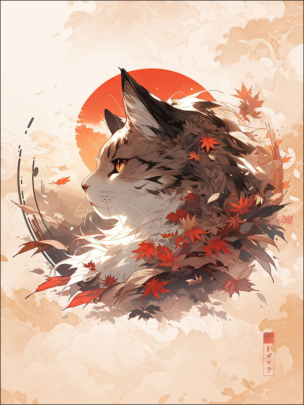 cat - plakat 50x70 cm / AAALOE - Inna marka | Sklep EMPIK.COM