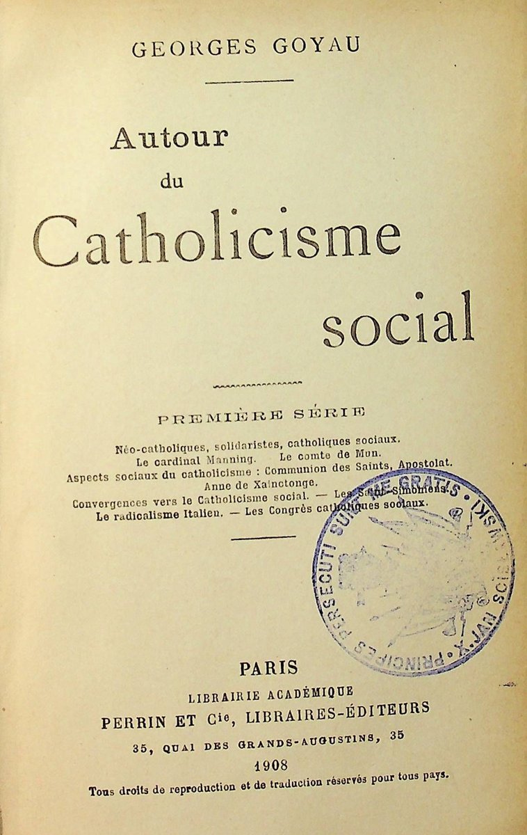 Catholicisme social premiere serie 1908 r - W opisie | Książka w Empik