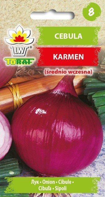 Cebula KARMEN (czerwona, śr. wczesna) Allium cepa L. - Toraf | Sklep ...