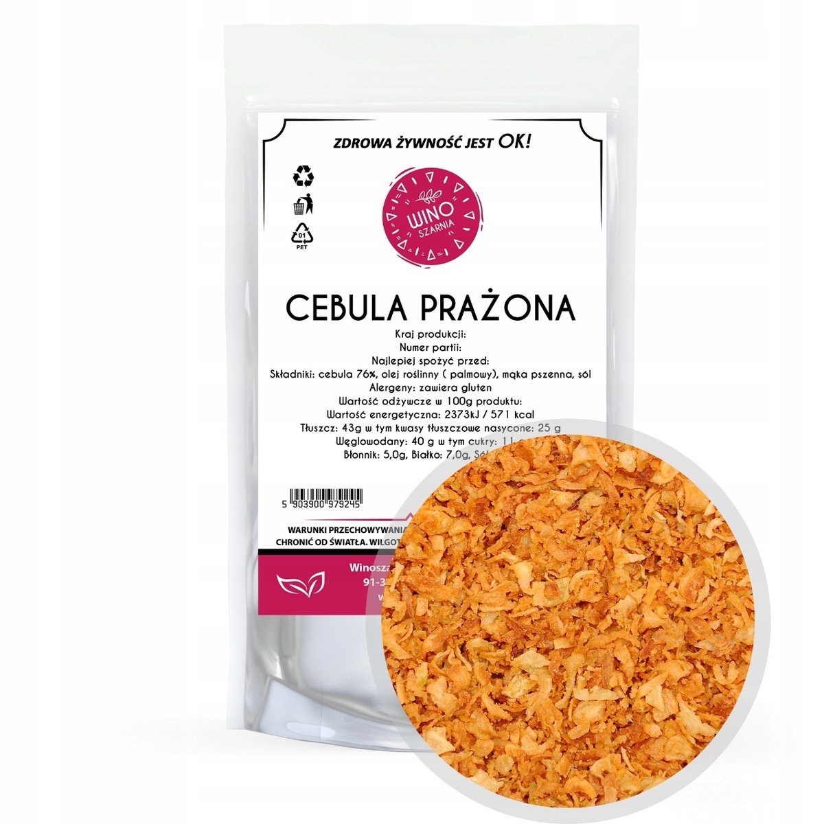 Cebula Prażona Smażona - 1kg - Winoszarnia | Sklep EMPIK.COM