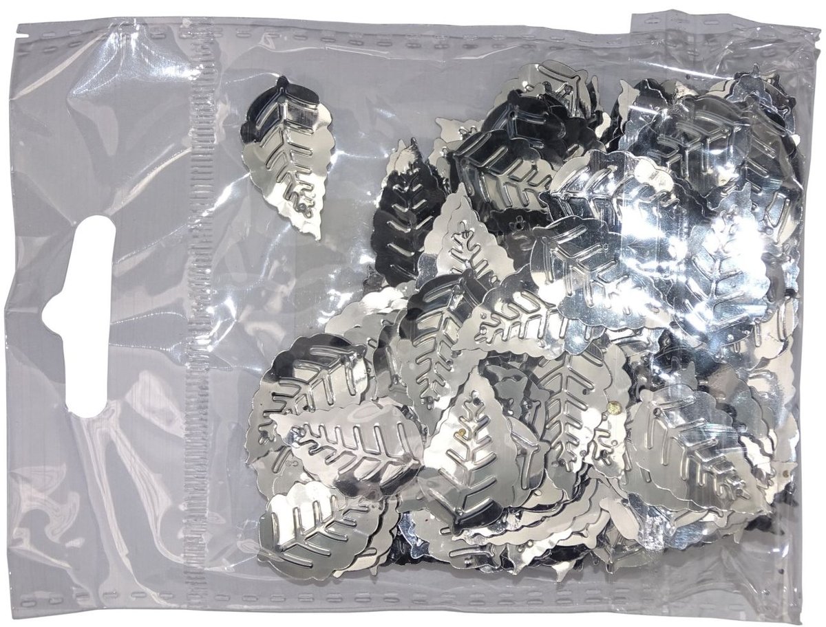 Cekiny Liście Duże Srebrne (15 G) - Dystrybutor Kufer | Sklep EMPIK.COM