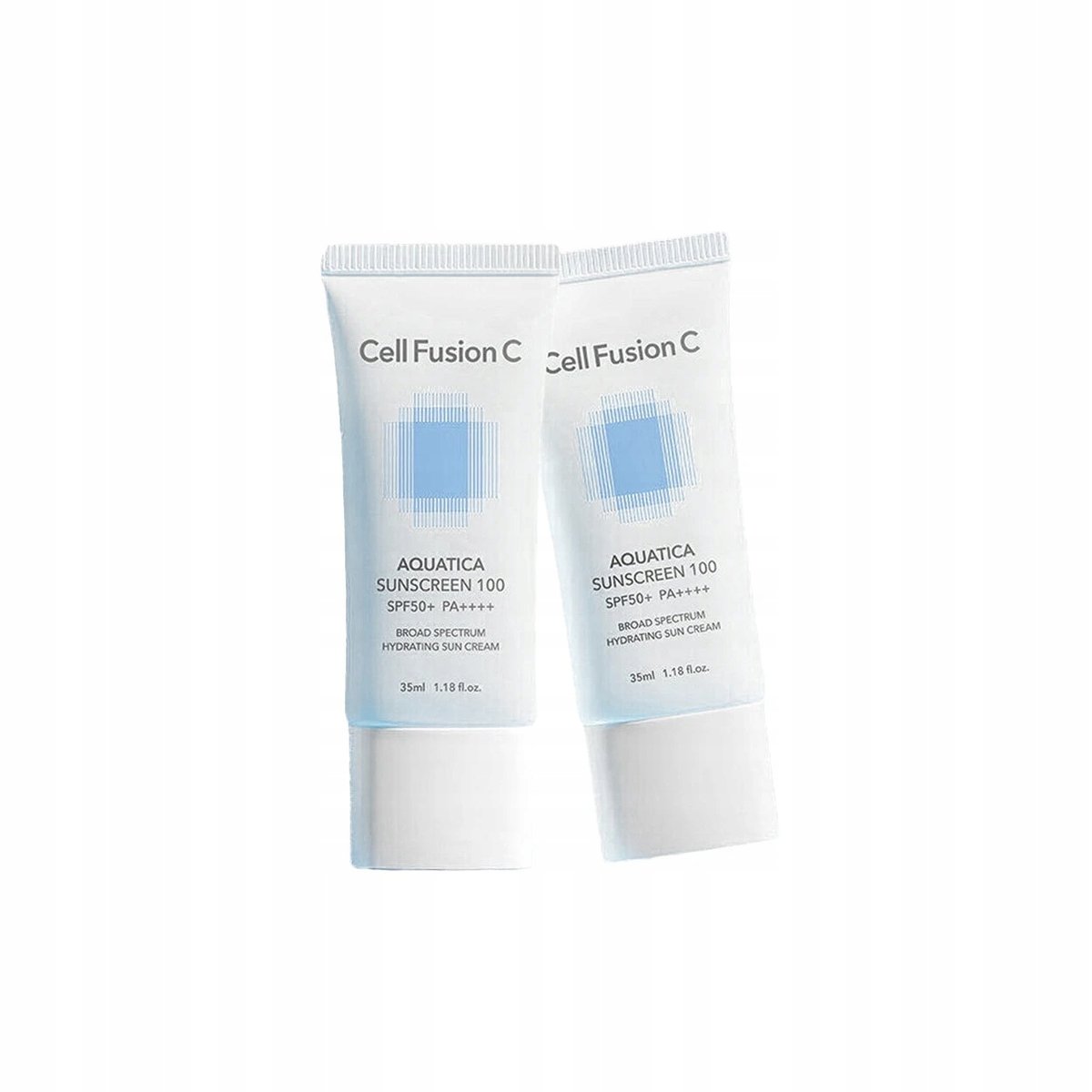 CELL FUSION C Aquatica Sunscreen 100 SPF 50+/PA+++ CREAM NEW 2x35 ml ...