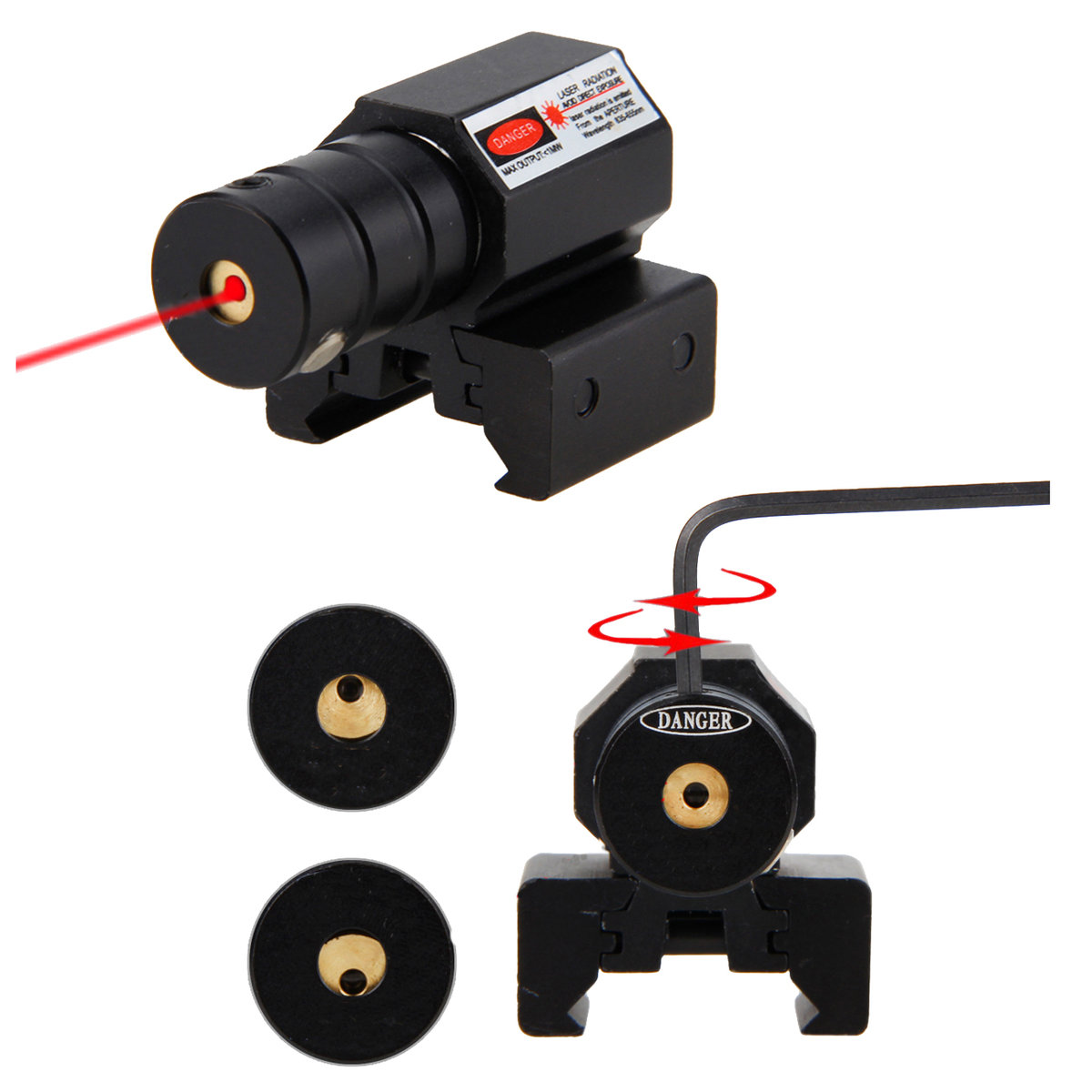 CELOWNIK LASEROWY RED DOT LASER CZERWONY ASG 11-22 mm L11 - Zylu | Sklep EMPIK.COM