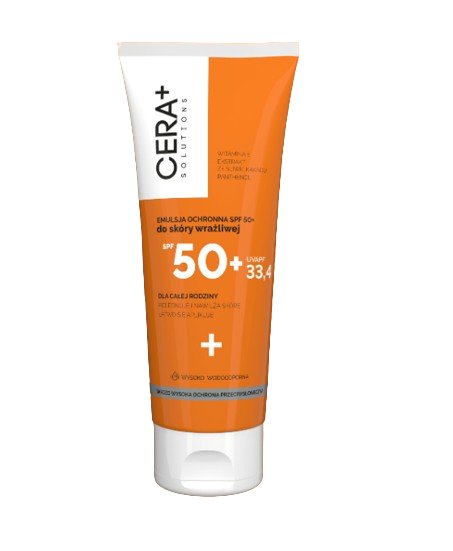 CERA PLUS SOLUTIONS emulsja ochronna SPF 50+ do skóry wrażliwej, 200 ml ...