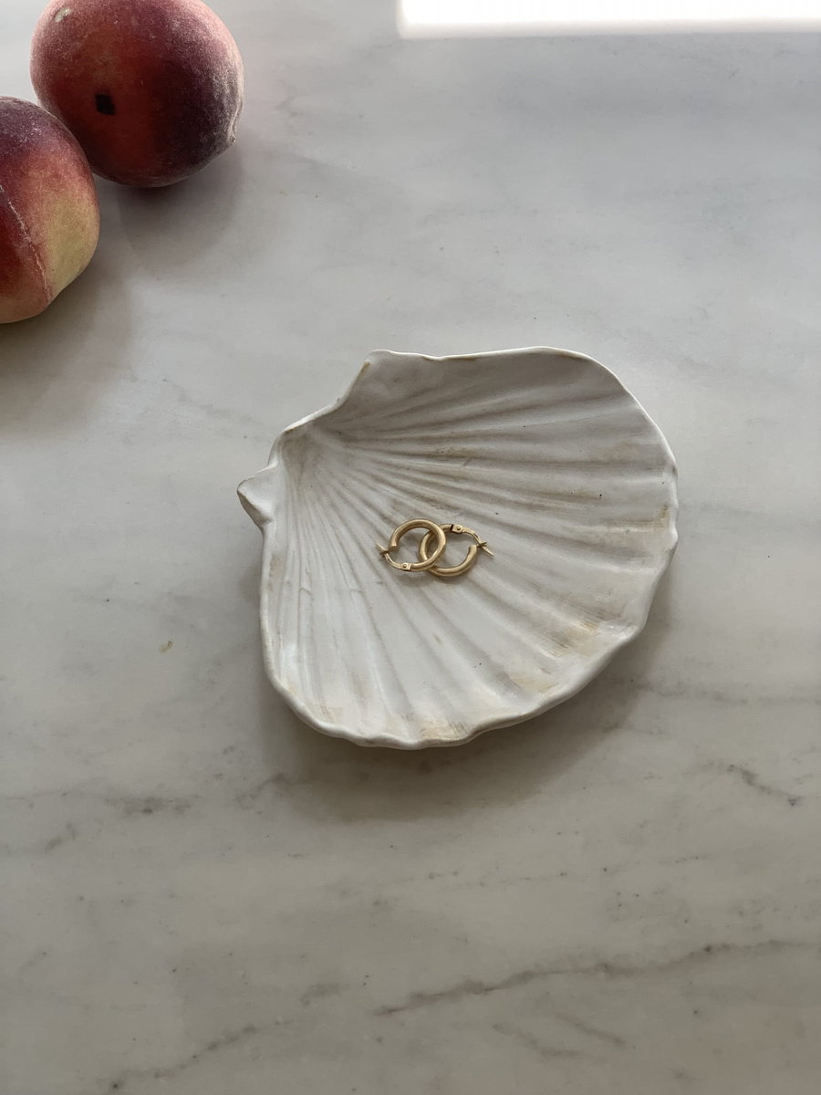 Ceramiczna Mała Muszelka Muszla Matte White - Inna marka | Sklep EMPIK.COM
