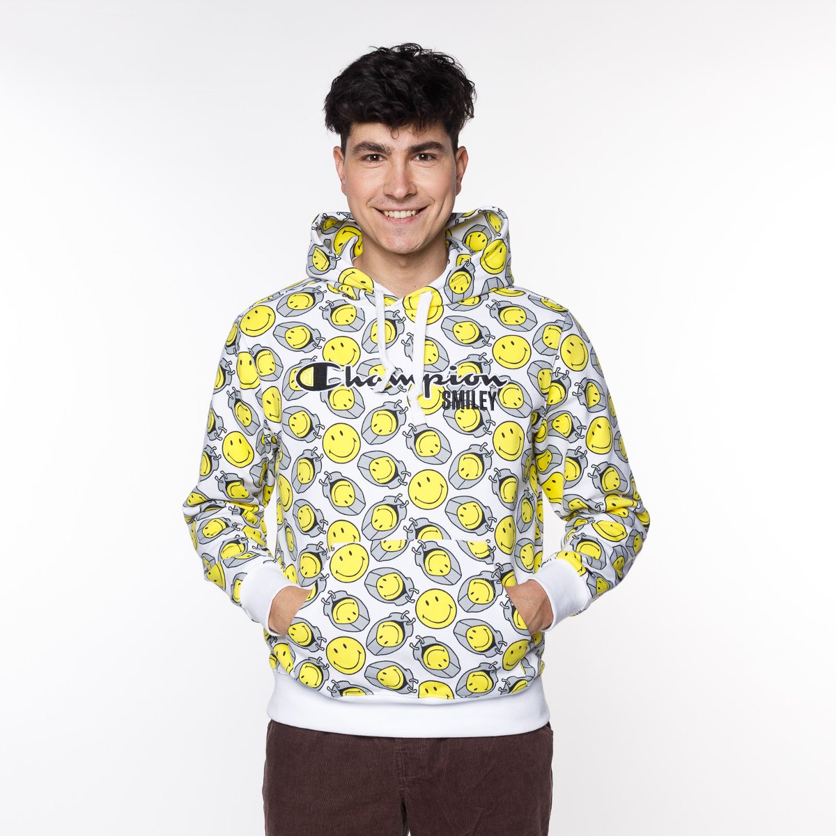 Champion X Smiley Hooded Full Zip Sweatshirt White - Xl - Champion ...