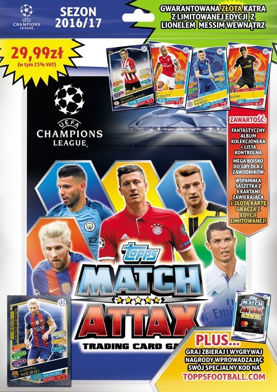 Champions League UEFA Match Attax Zestaw Startowy - | Prasa Sklep EMPIK.COM Champions League UEFA Match Attax Zestaw Startowy - | Prasa Sklep EMPIK.COM