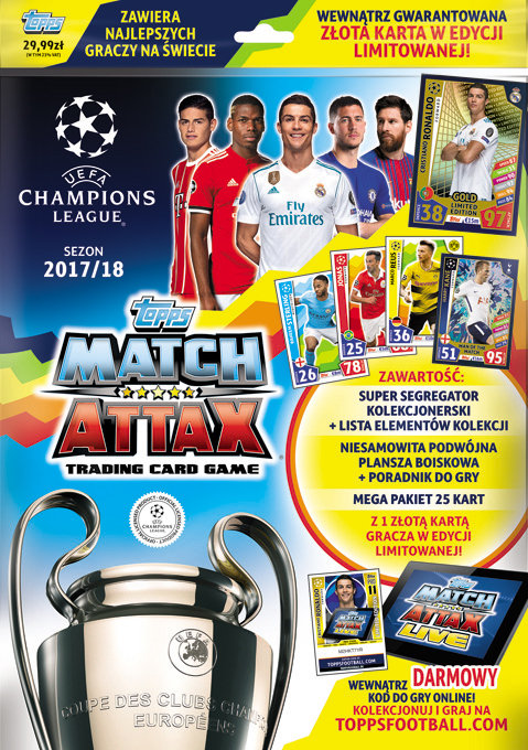 Champions League UEFA Match Attax Zestaw Startowy - | Prasa Sklep EMPIK.COM Champions League UEFA Match Attax Zestaw Startowy - | Prasa Sklep EMPIK.COM
