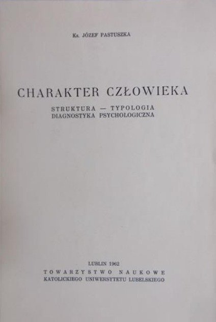 Charakter człowieka Struktura typologia - Opracowanie zbiorowe ...