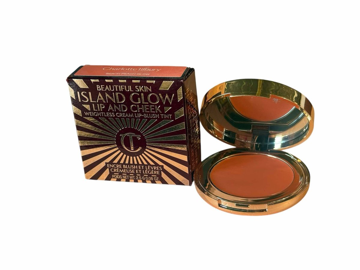 CHARLOTTE TILBURY Beautiful Skin Glow Lip and Cheek Beach Peach Glow ...