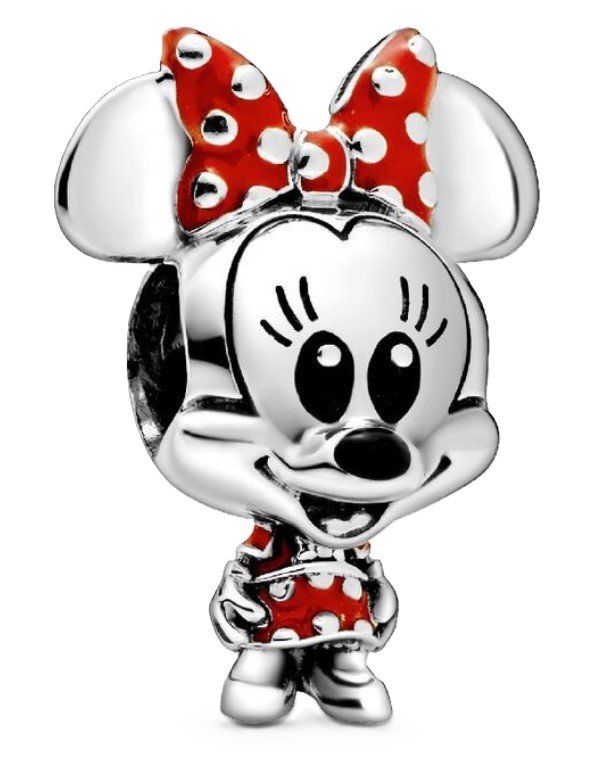 Charms Pandora 798880C02 Disney Myszka Minnie z sukienką i kokardą w ...
