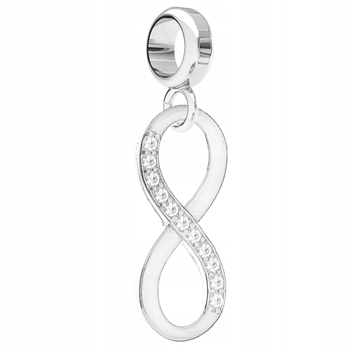 Charms Srebrny Znak z Nieskończonością Symbol Infinity Ósemka SREBRO ...