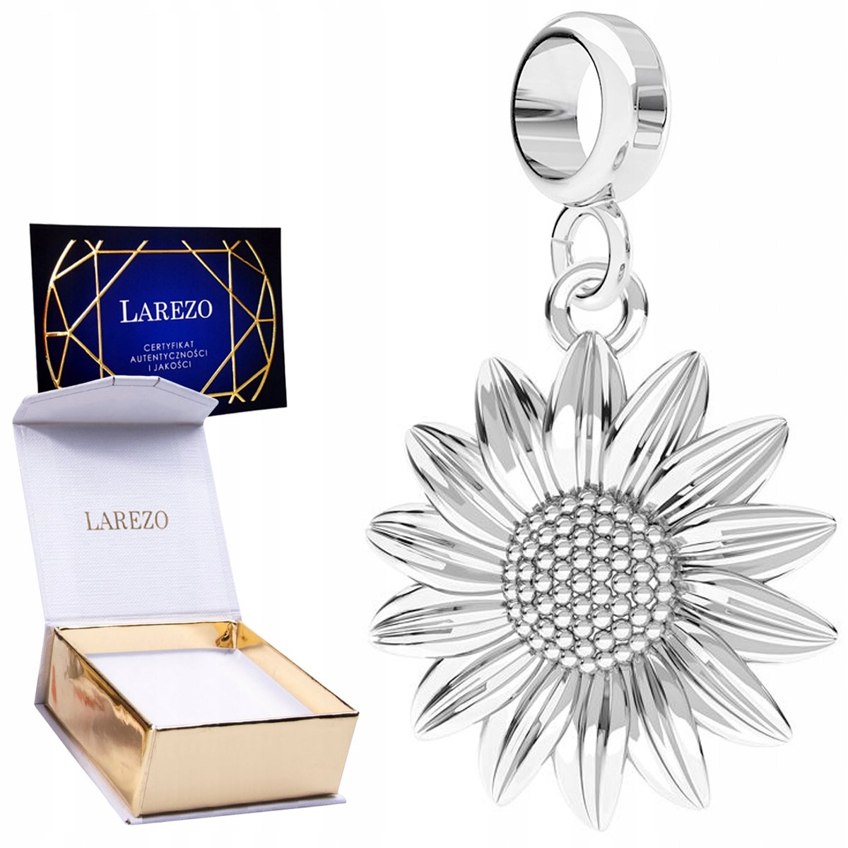 Charms wiszący Kwiatek Słonecznik srebro 925 - LAREZO | Moda Sklep ... Charms wiszący Kwiatek Słonecznik srebro 925 - LAREZO | Moda Sklep ...