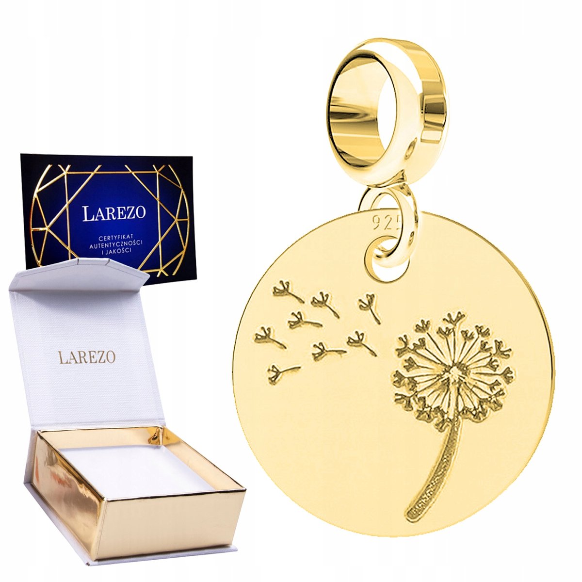 Charms wiszący złoty Dmuchawiec srebro - LAREZO | Moda Sklep EMPIK.COM Charms wiszący złoty Dmuchawiec srebro - LAREZO | Moda Sklep EMPIK.COM