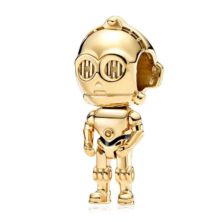Charms Zawieszka SREBRO 925 koralik Star Wars C-3PO Gwiezdne Wojny ...