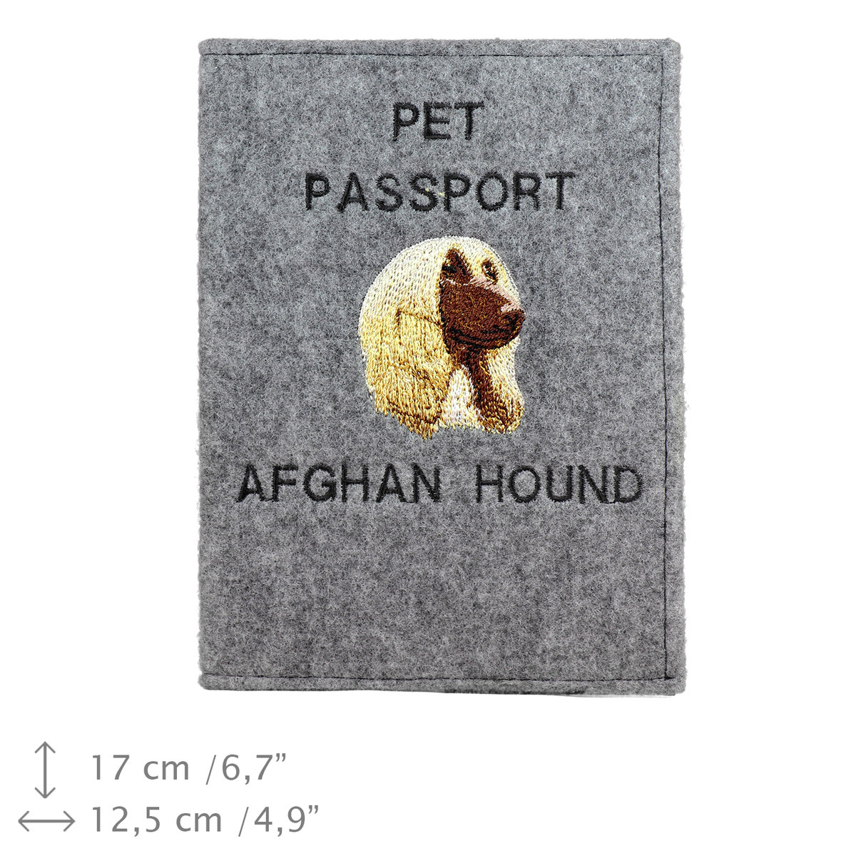 Chart afgański - etui na paszport psa, pokrowiec na dokumenty, prezent ...