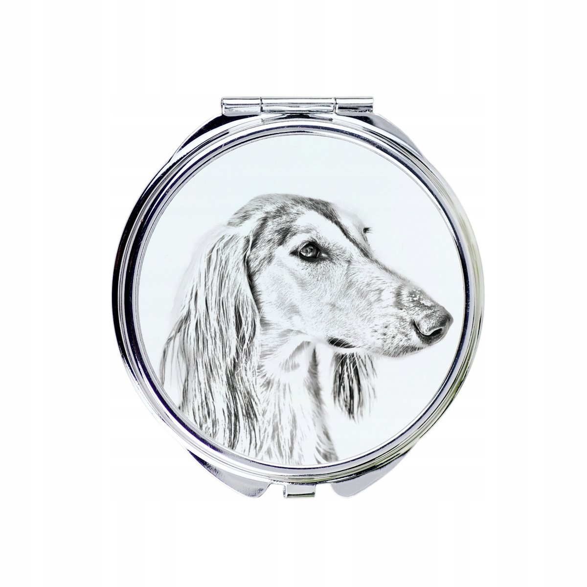 Chart perski, Saluki I - lusterko kieszonkowe z psem, personalizowane ...