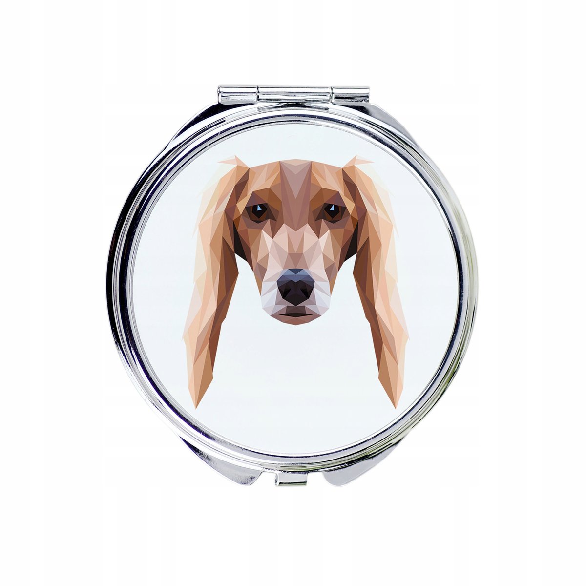 Chart perski, Saluki -lusterko ze zdjęciem i napisem geometryczne marki ...