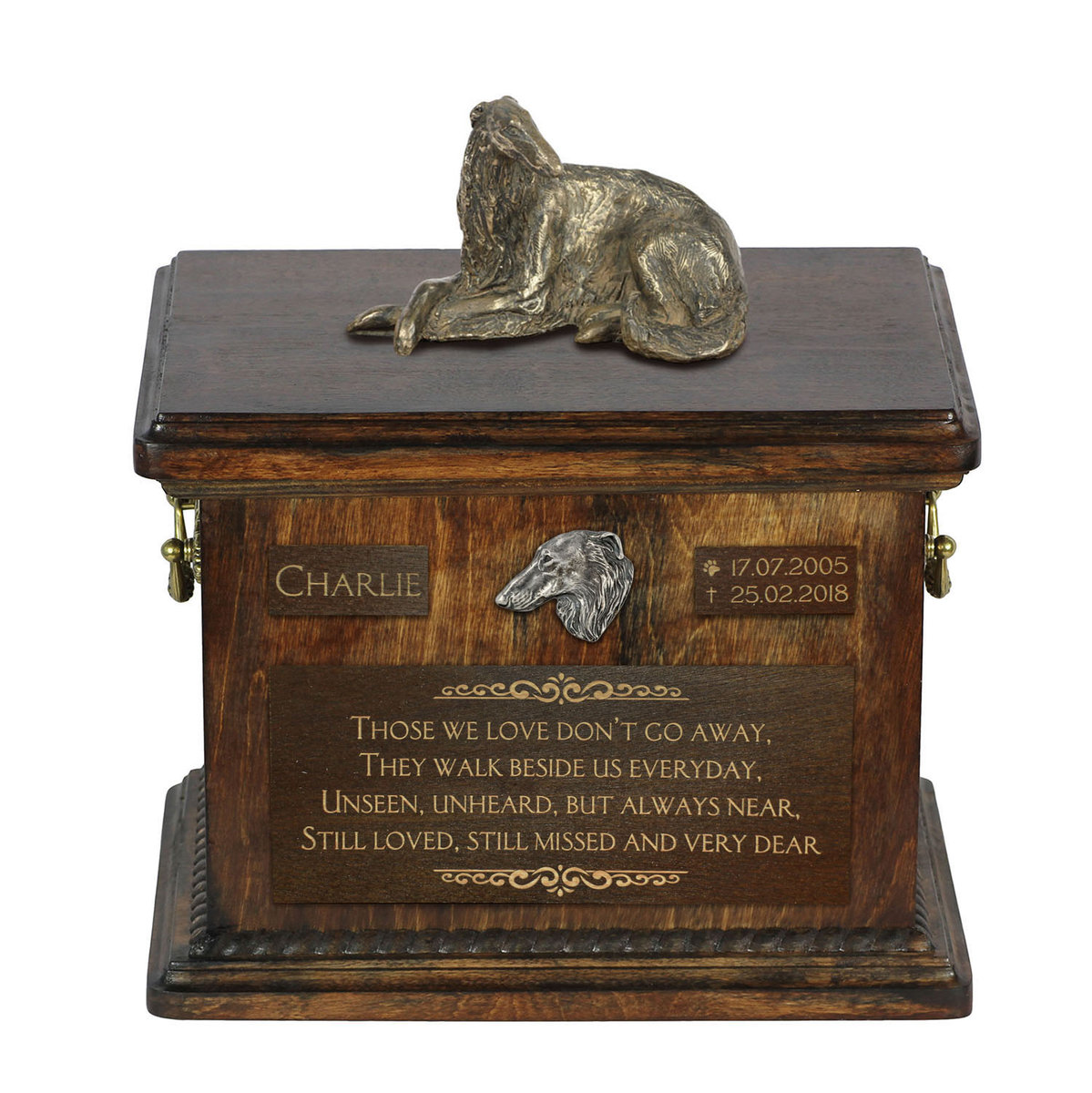 Chart rosyjski borzoj, Borzoi, Barzoi II - urna na prochy psa, urna ze ...